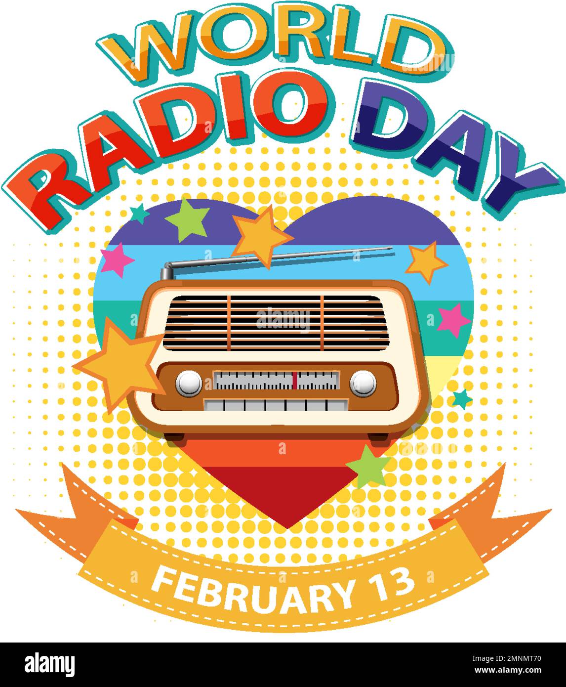 World Radio Day Banner illustration Stock Vector Image & Art - Alamy