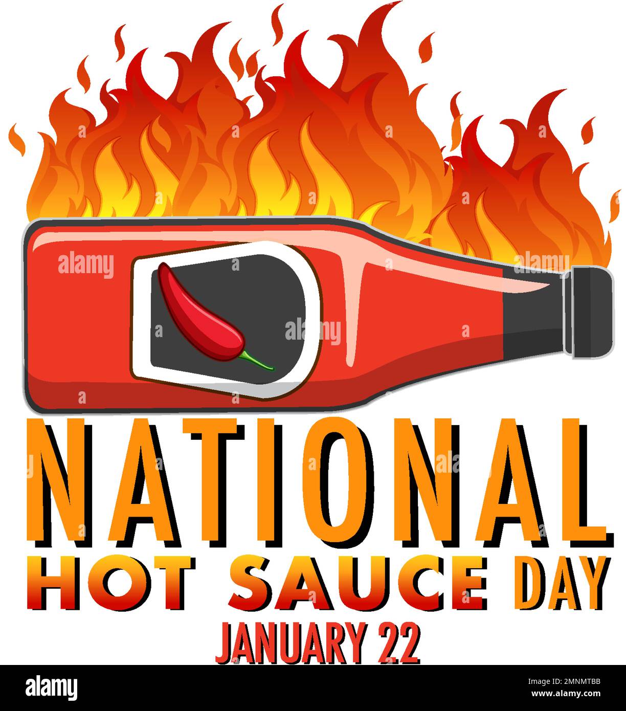 National hot sauce day banner illustration Stock Vector Image & Art - Alamy