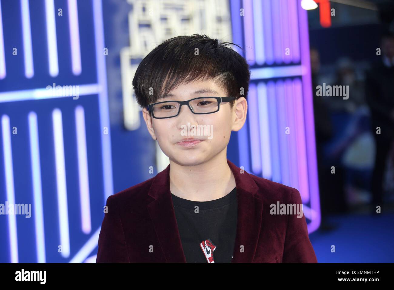Actor Philip Zhao poses for photographers upon arrival at the premiere ...