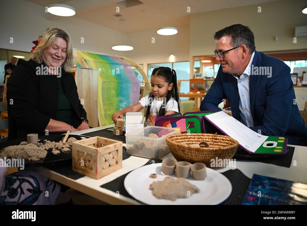Minister for Early Childhood and Pre-Prep Ingrid Stitt (left) and ...