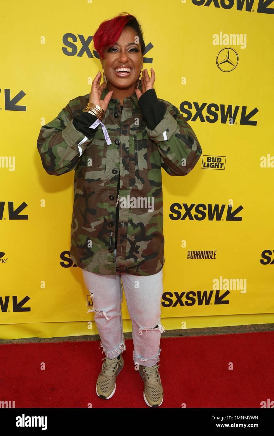 Rapsody arrives for the world premiere of "Rapture" during the South by ...