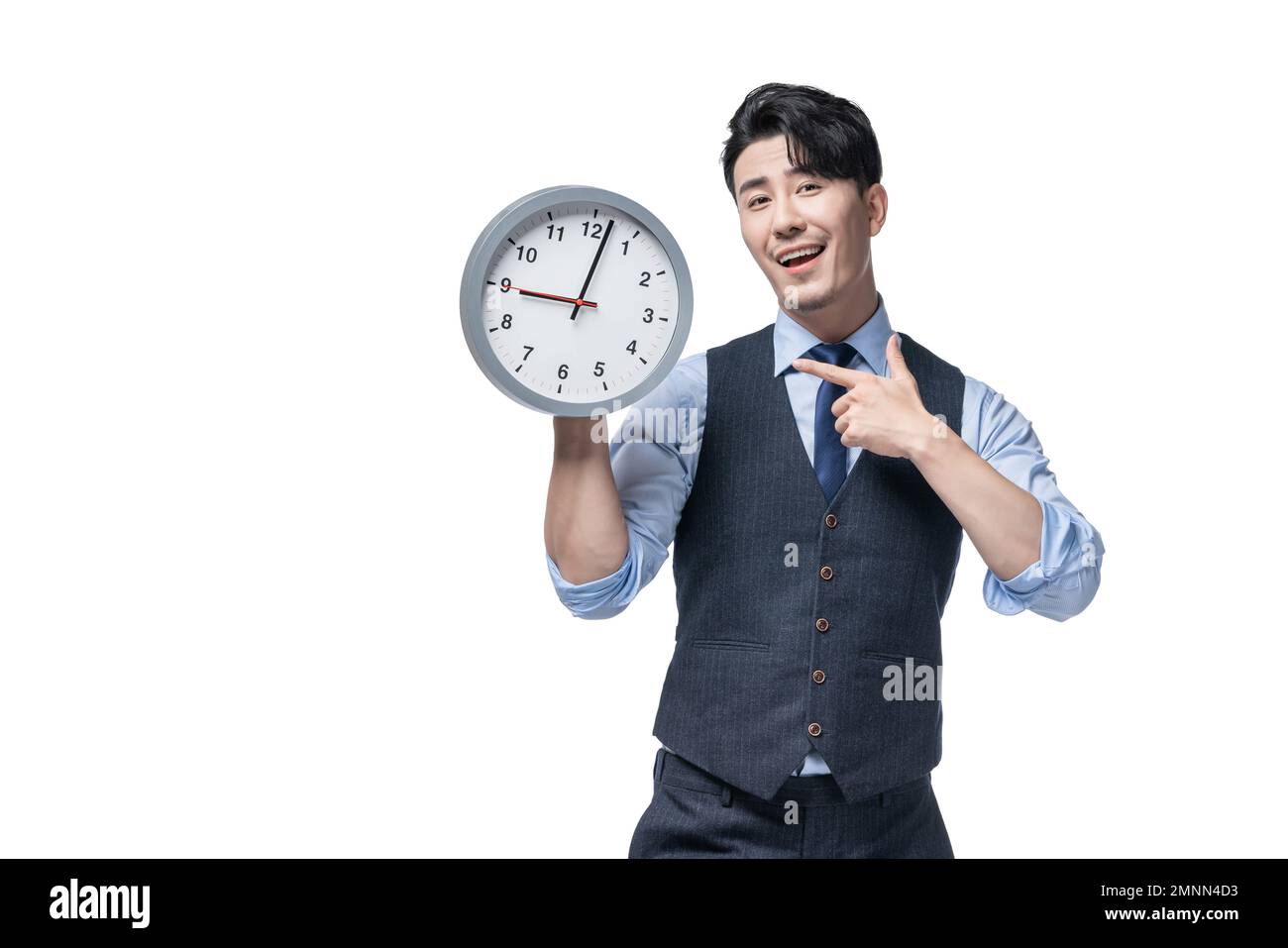 Business men and clock Stock Photo - Alamy