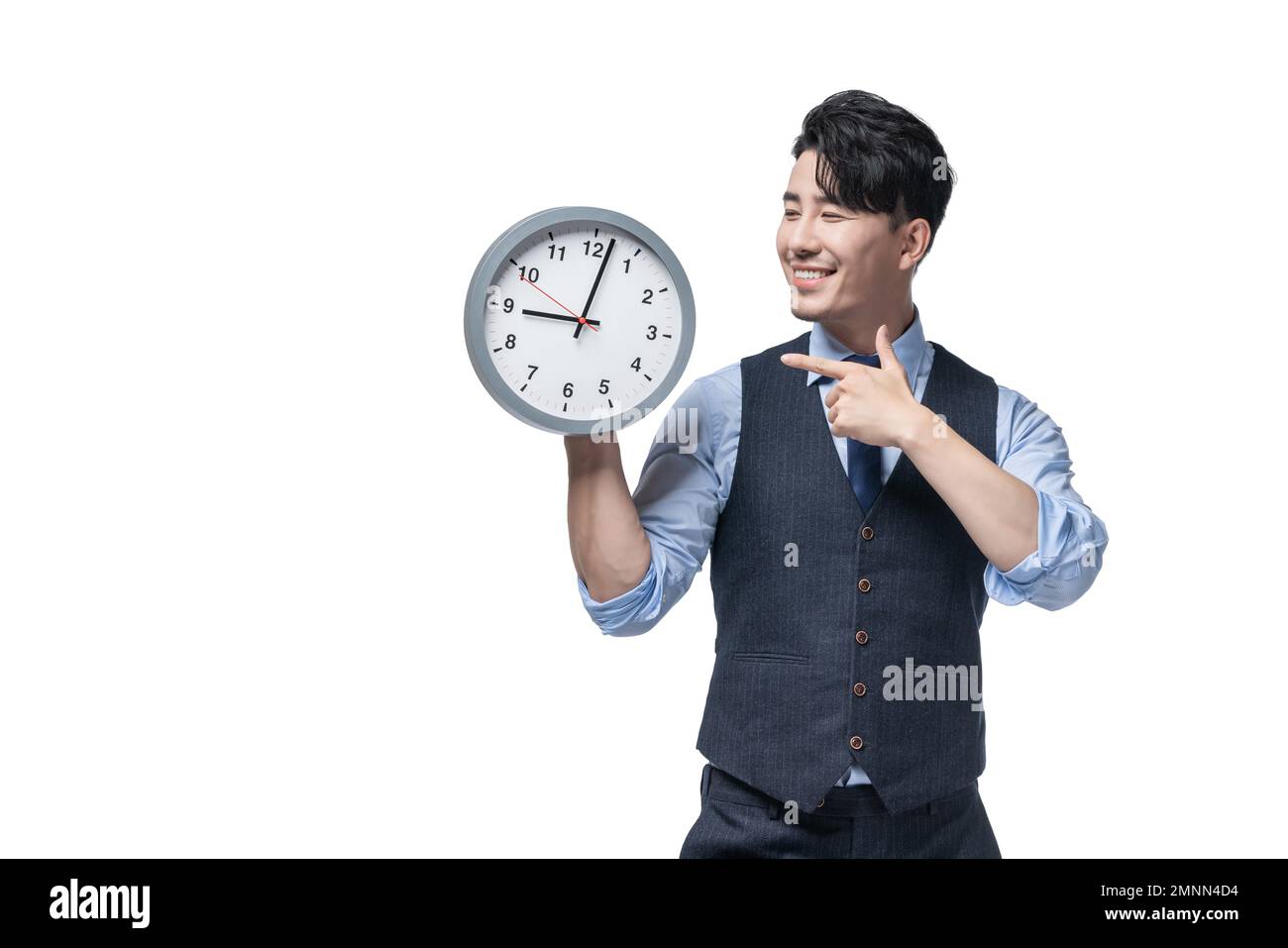 Business men and clock Stock Photo - Alamy