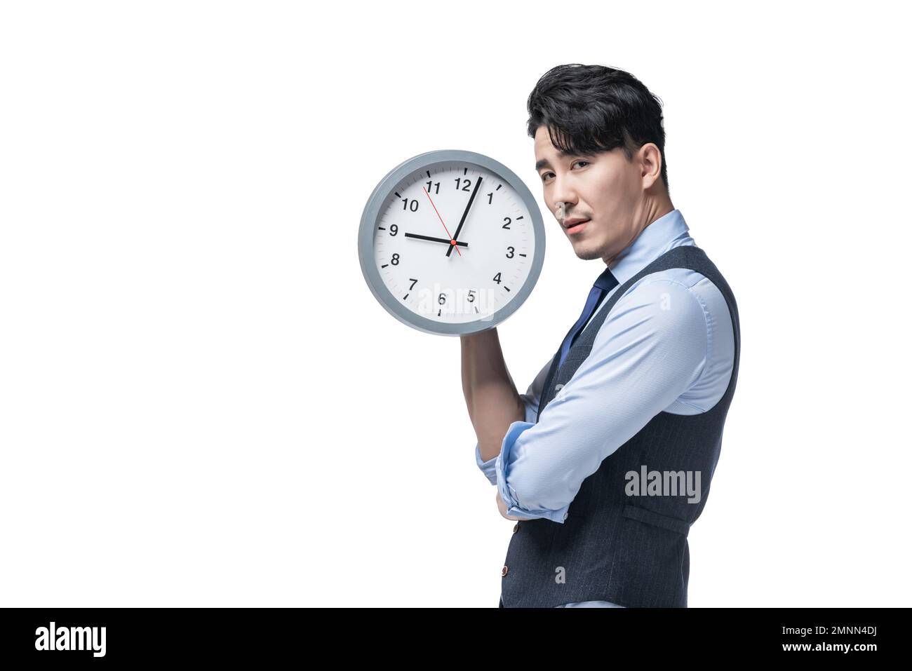 Business men and clock Stock Photo - Alamy