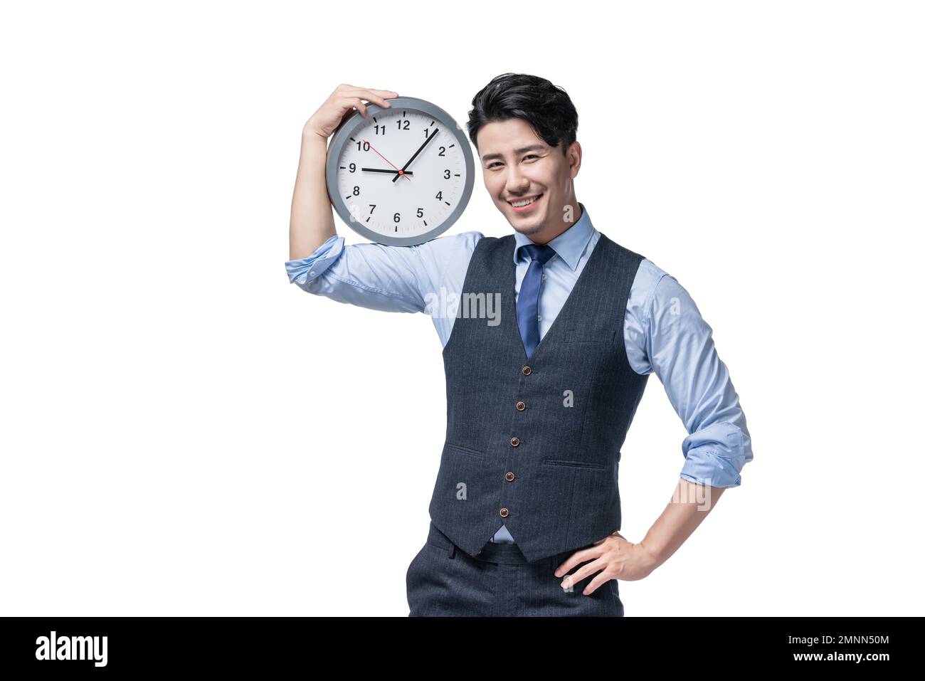 Business men and clock Stock Photo - Alamy