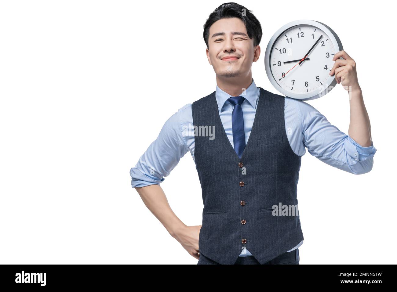 Business men and clock Stock Photo - Alamy