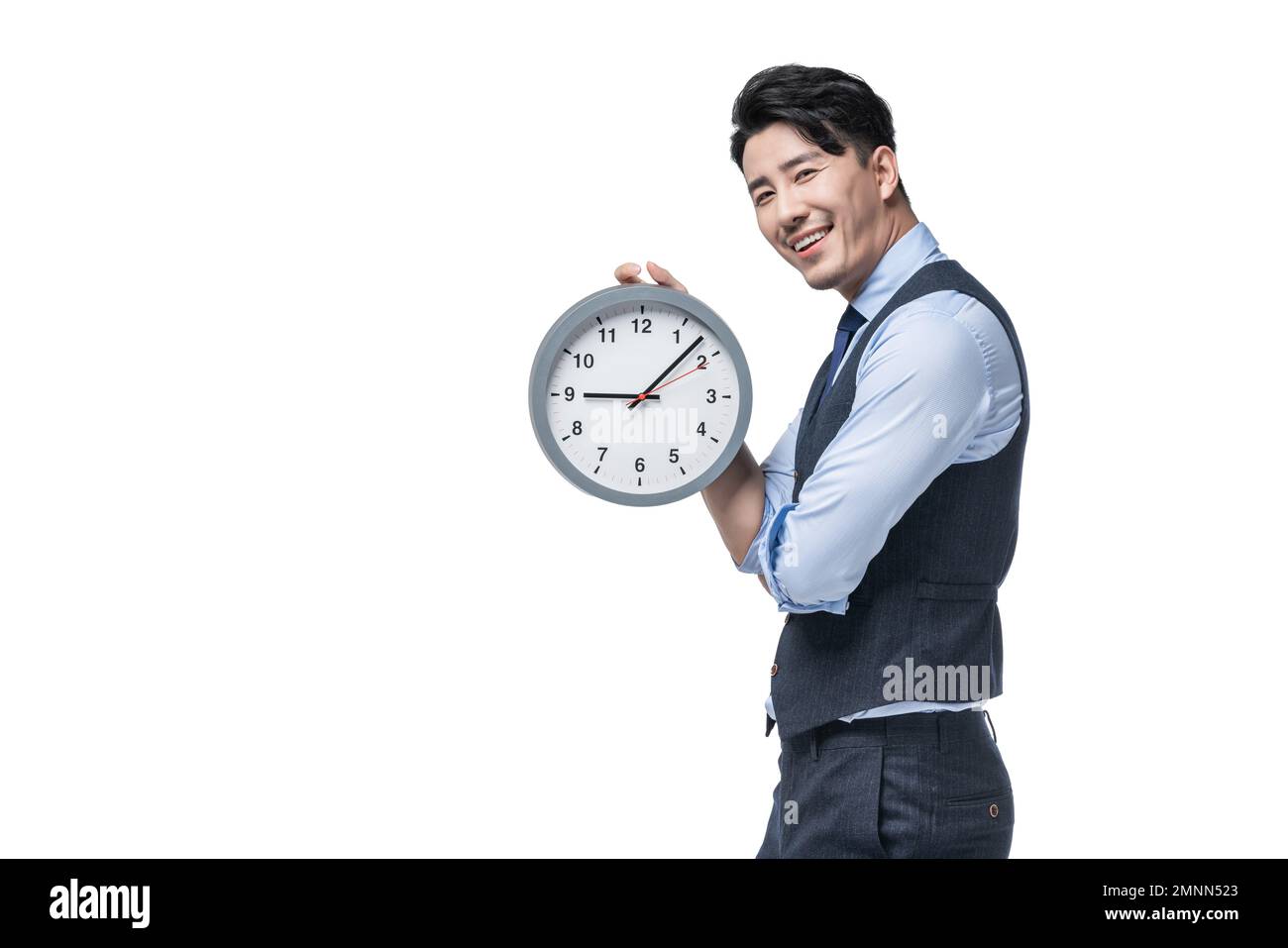 Business men and clock Stock Photo - Alamy
