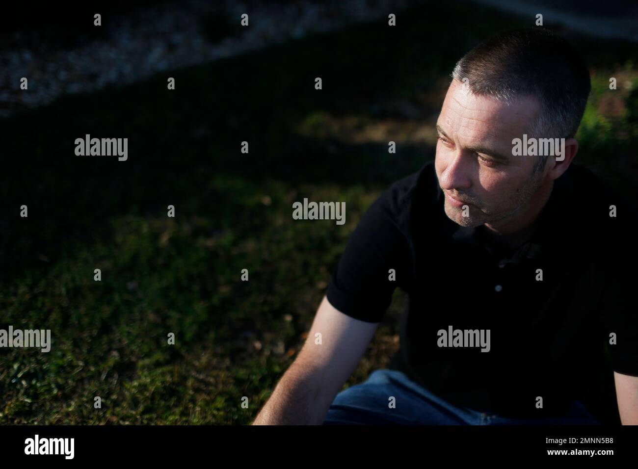 Robert Bradford, 40, of Clanton, Ala., poses for a portrait at his home ...