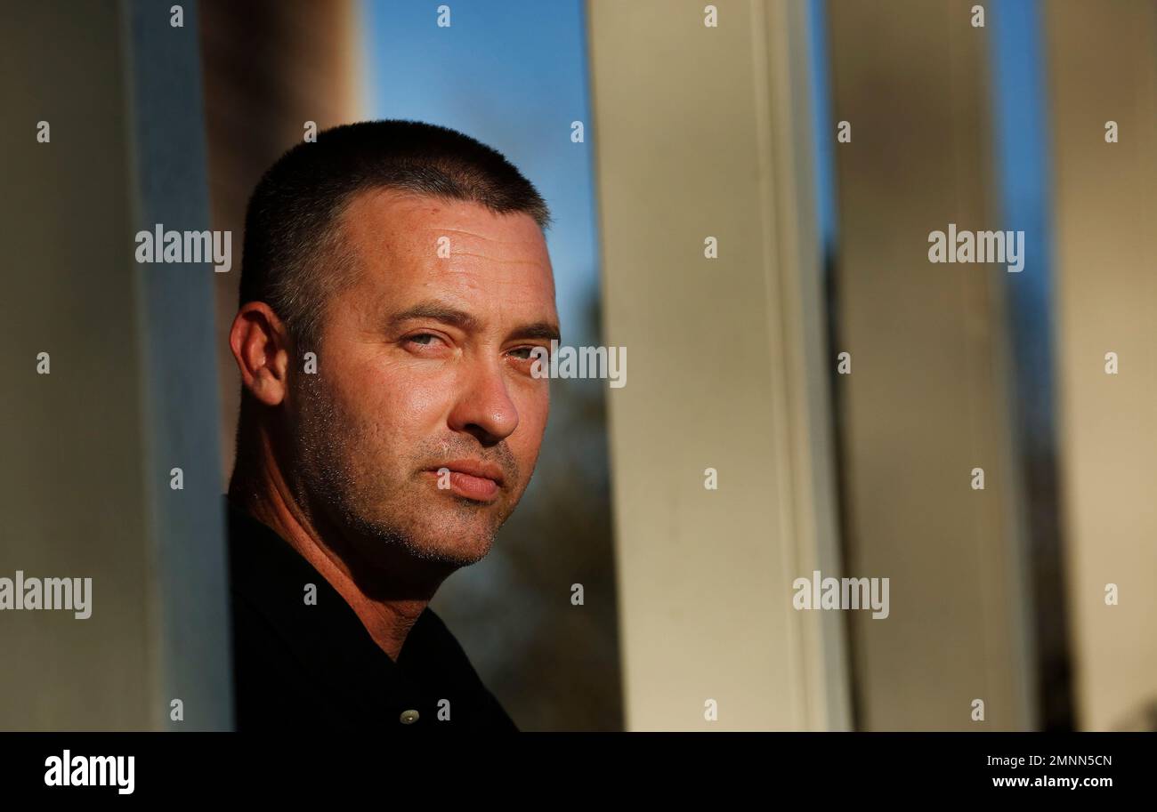 Robert Bradford, 40, of Clanton, Ala., poses for a portrait at his home ...