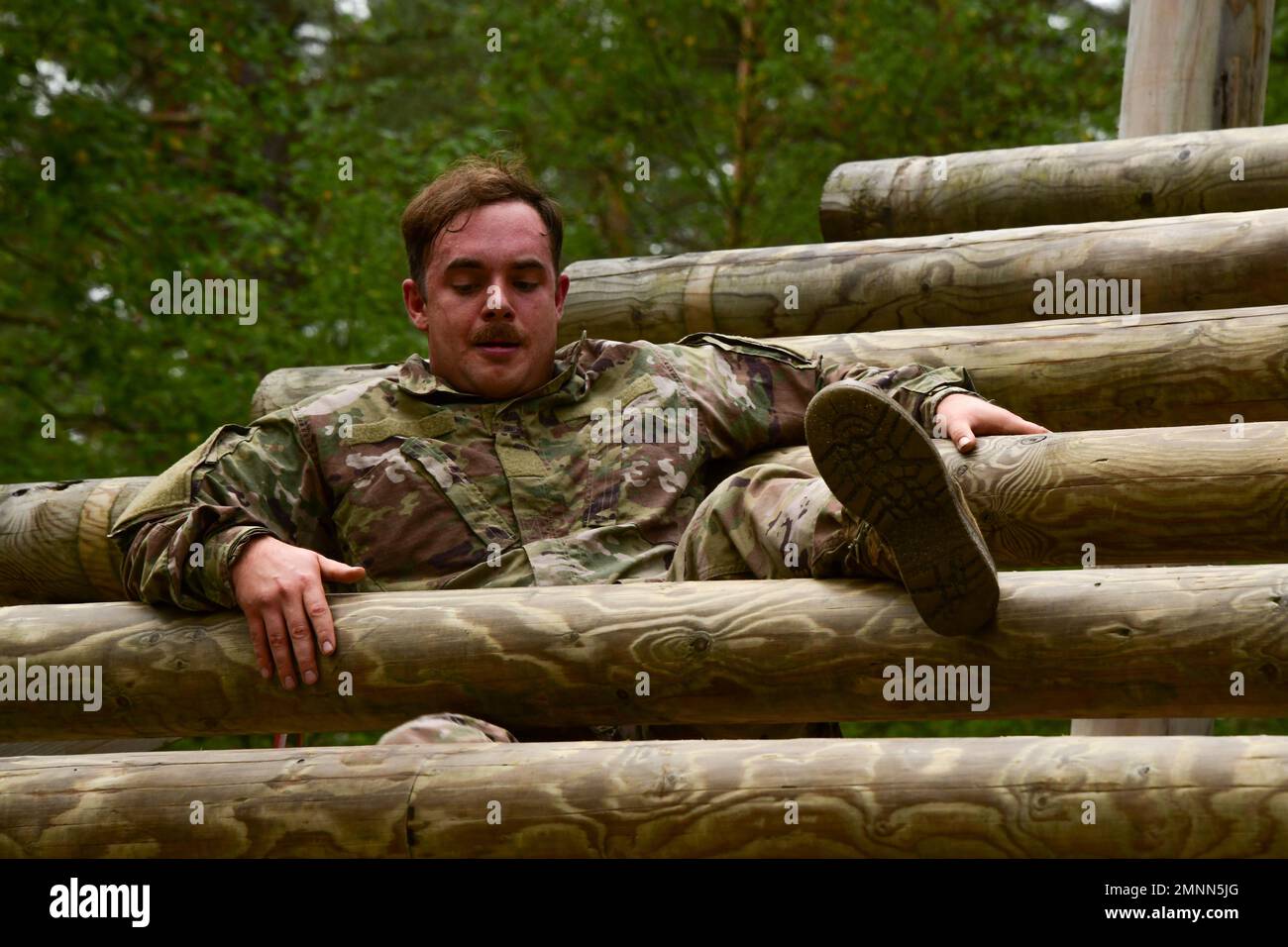A U.S. Soldier assigned to Bull Troop, 1st Squadron, 2nd Cavalry ...