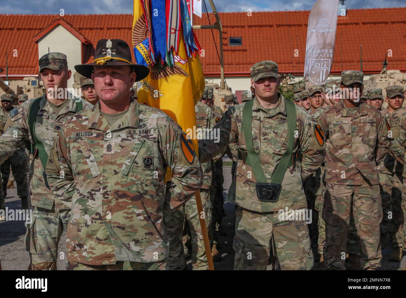 U.S. Army Soldiers with the 3rd Battalion, 8th Cavalry Regiment, 3rd Armored Brigade Combat Team ...