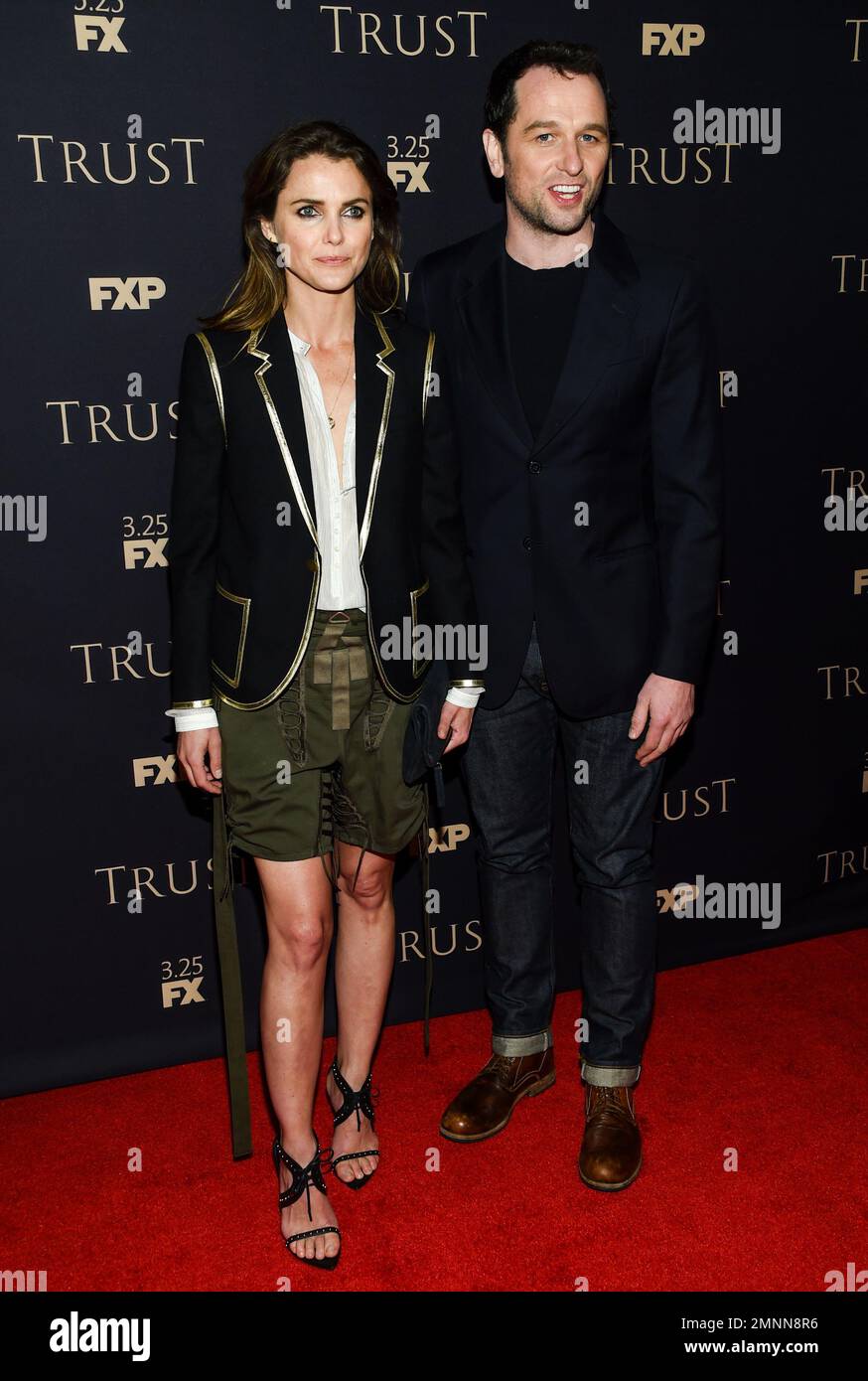 Actors Keri Russell, left, and Matthew Rhys attend FX Networks' annual ...