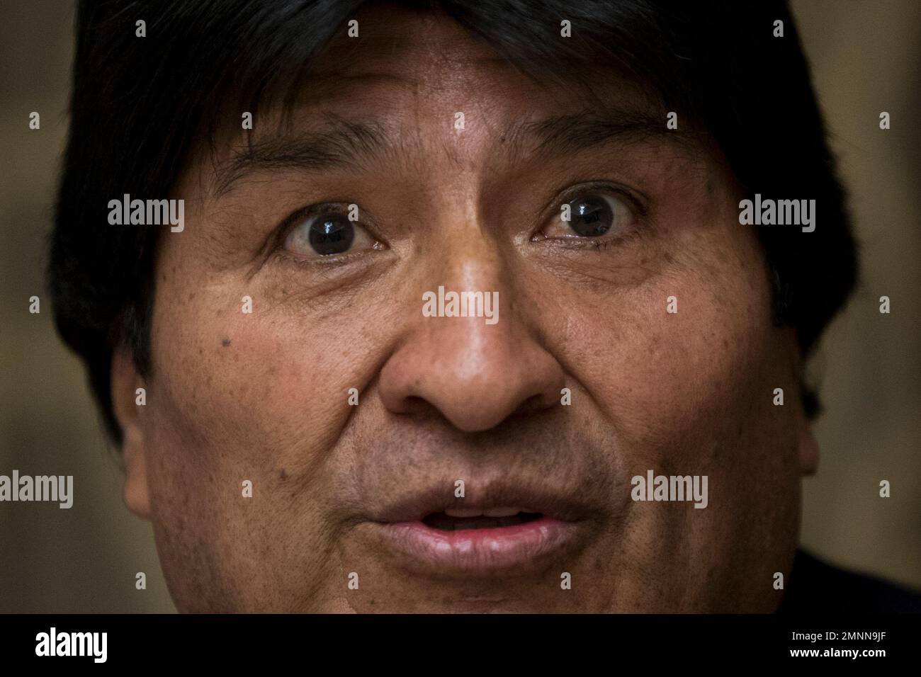 Bolivia's President Evo Morales speaks during a news conference in ...
