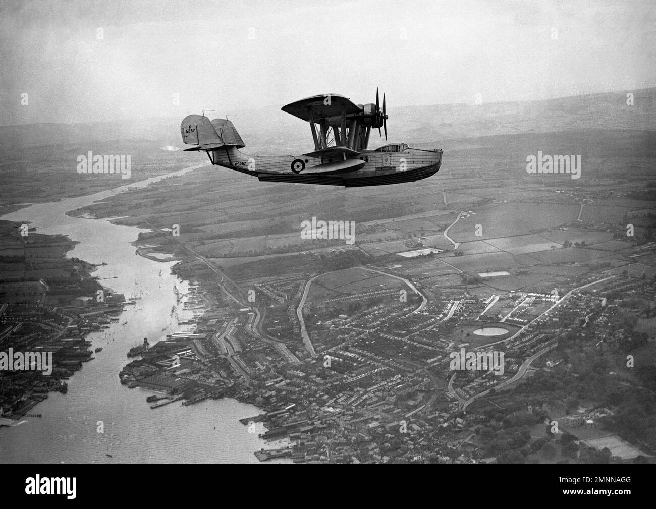 The new London flying boat biplane, the first of which has just been ...