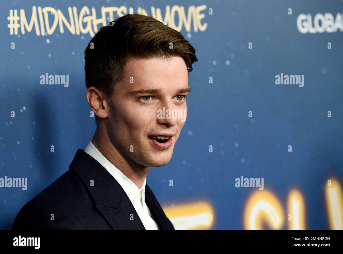 Patrick Schwarzenegger, a cast member in "Midnight Sun," poses at the ...