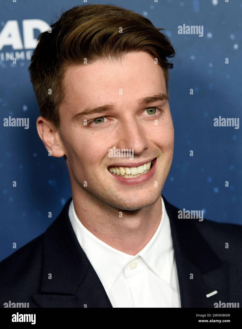 Patrick Schwarzenegger, a cast member in "Midnight Sun," poses at the ...