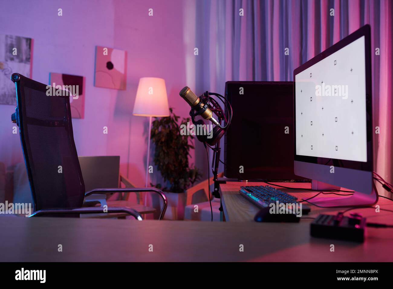 Professional microphone keyboard mouse hi-res stock photography and ...