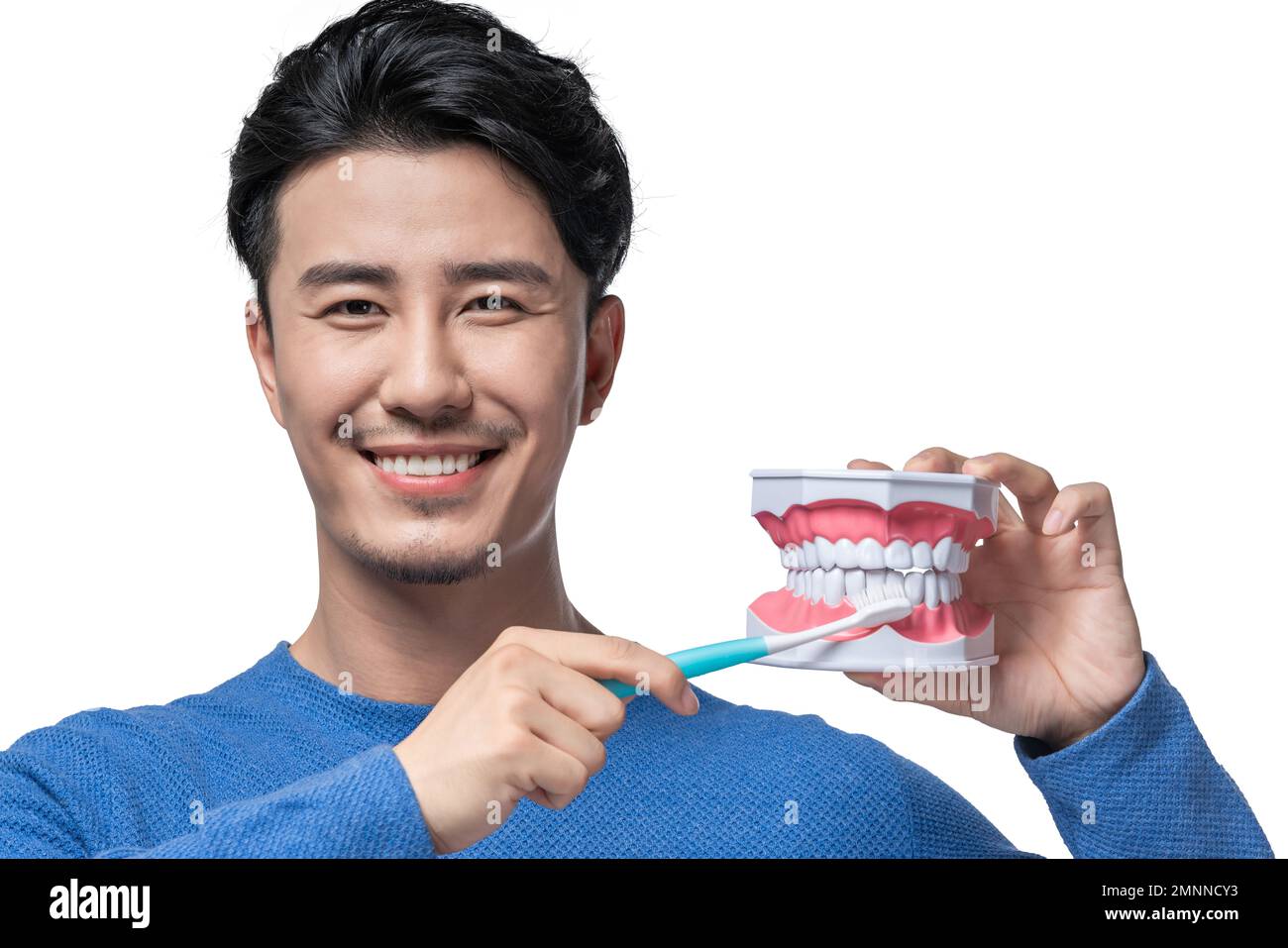Young man tooth brush hi-res stock photography and images - Alamy