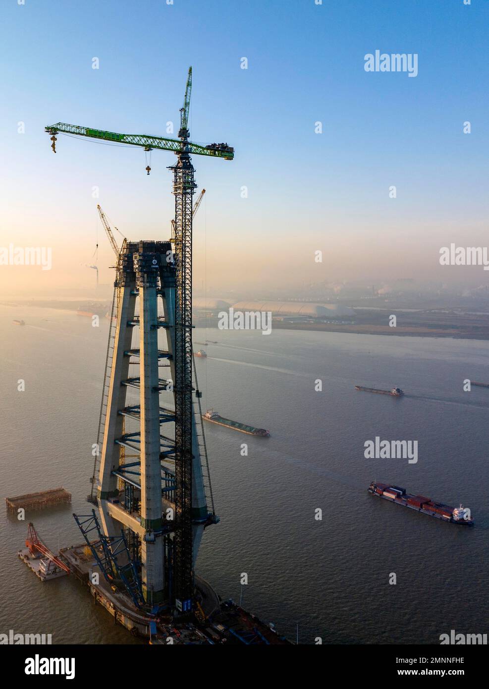 TAIZHOU, CHINA - JANUARY 31, 2023 - An aerial photo shows the ...