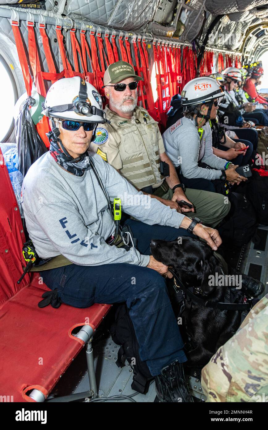 Lisa Bullard, a member of the Miami-Dade Fire Rescue - Florida Task ...