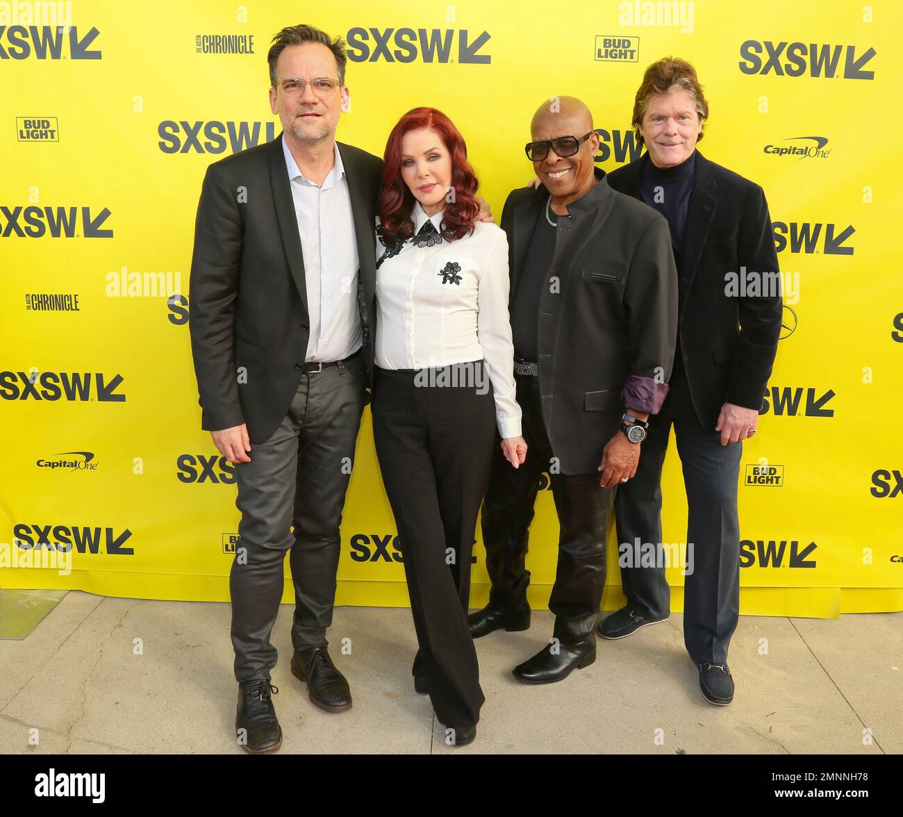 Director Thom Zimny, from left, executive producer Priscilla Presley ...