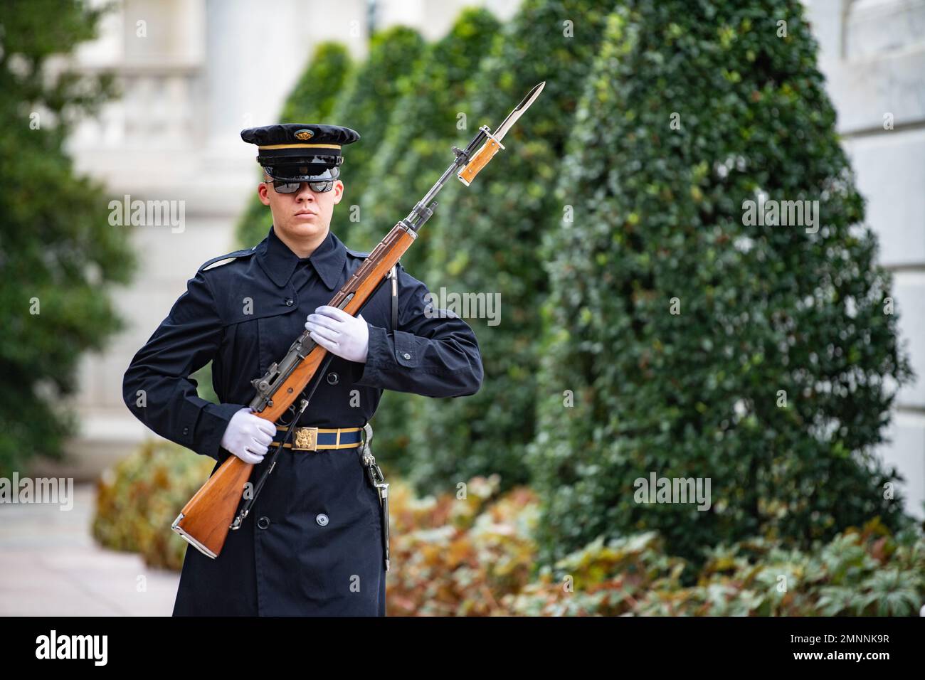 Sentinels from the 3d U.S. Infantry Regiment conduct the Changing of ...