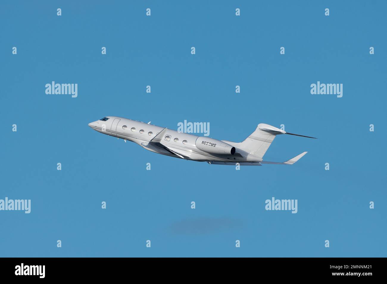 Zurich, Switzerland, January 19, 2023 Gulfstream G650 business aircraft ...