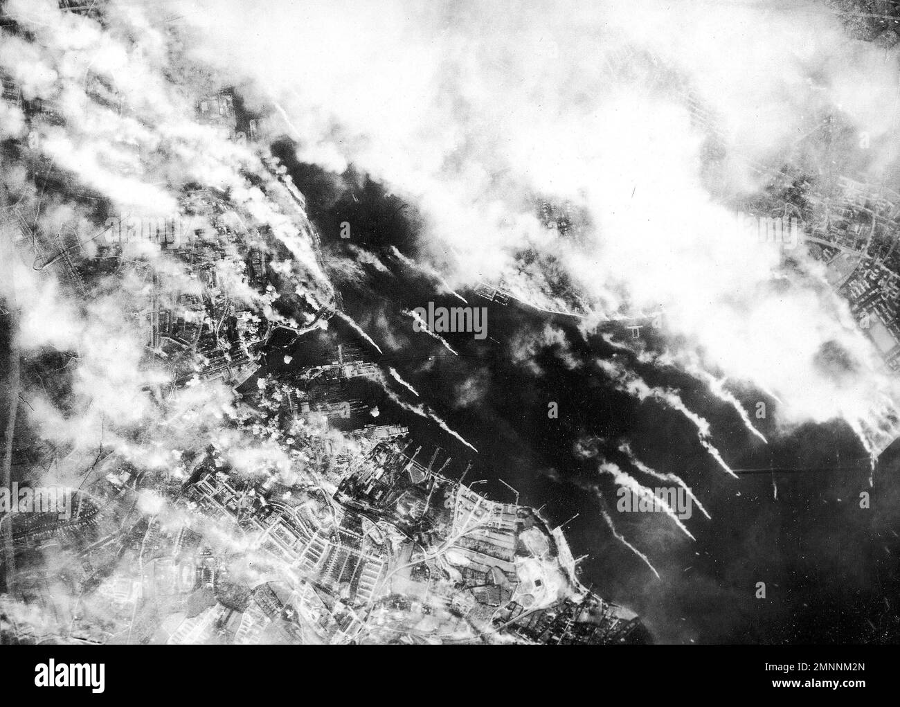 In this photo provided by U.S. Official Photograph, Nazi smoke screen ...