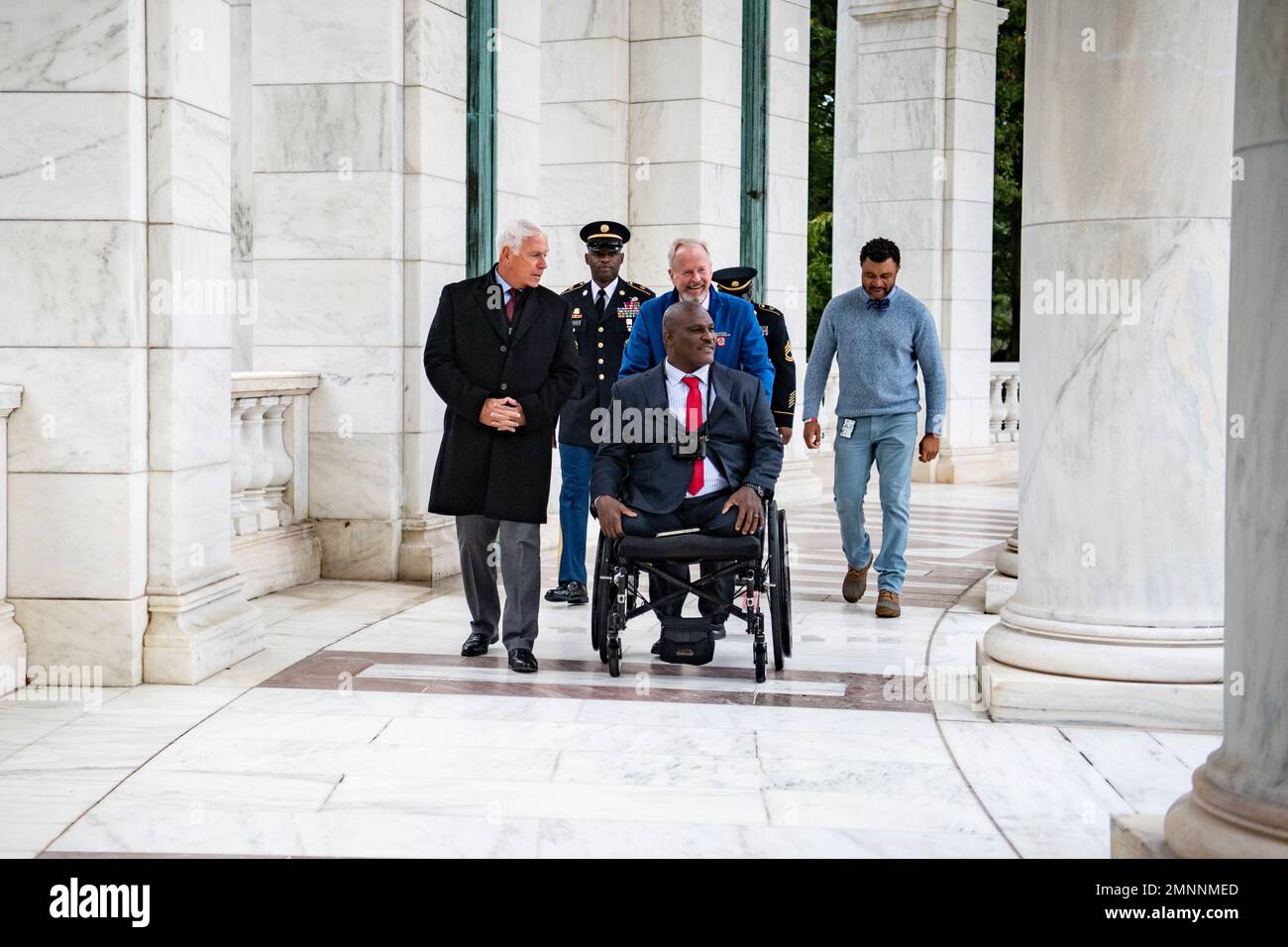 Charles Alexander, Jr. (left), superintendent, Arlington National ...
