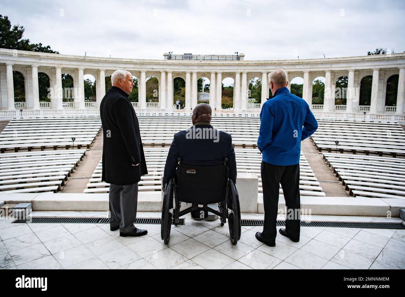 Charles Alexander, Jr. (left), superintendent, Arlington National ...