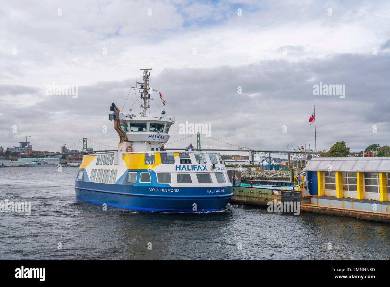 The Halifax Dartmouth ferry at the terminal in Dartmouth, Nova Scotia ...