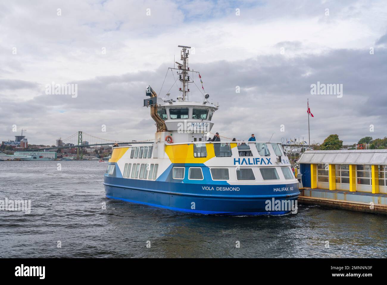 The Halifax Dartmouth ferry at the terminal in Dartmouth, Nova Scotia ...