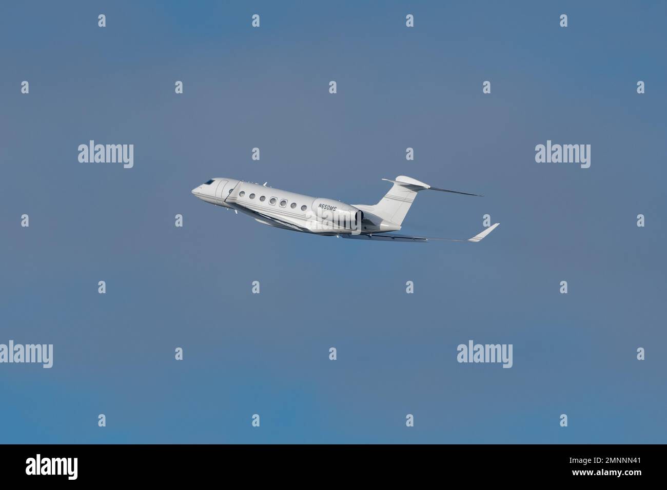 Zurich, Switzerland, January 19, 2023 Gulfstream G650 business aircraft ...