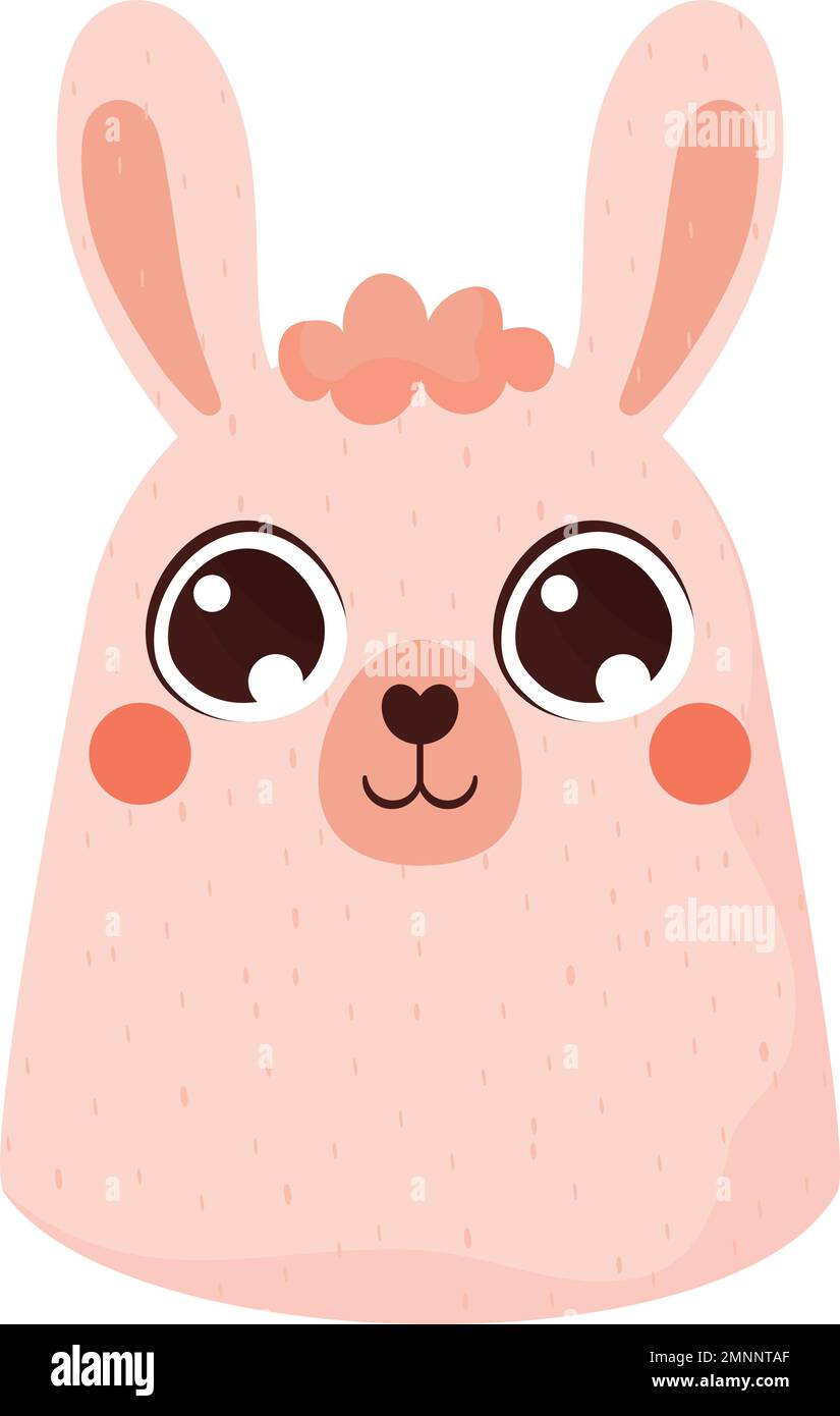 cute llama face Stock Vector Image & Art - Alamy