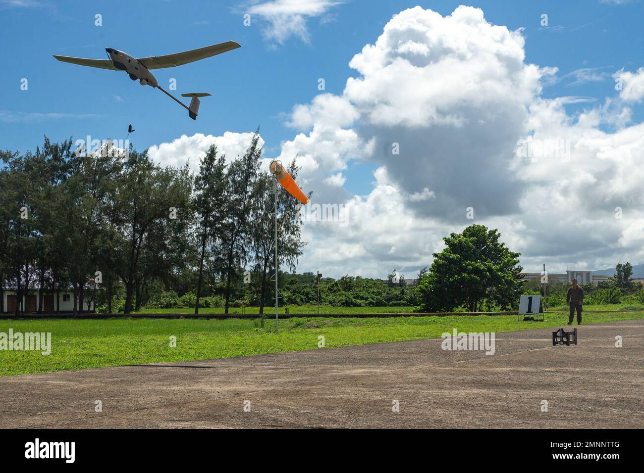 U.S. Marine Corps Lance Cpl. Stephen Gay, an unmanned aerial vehicle ...