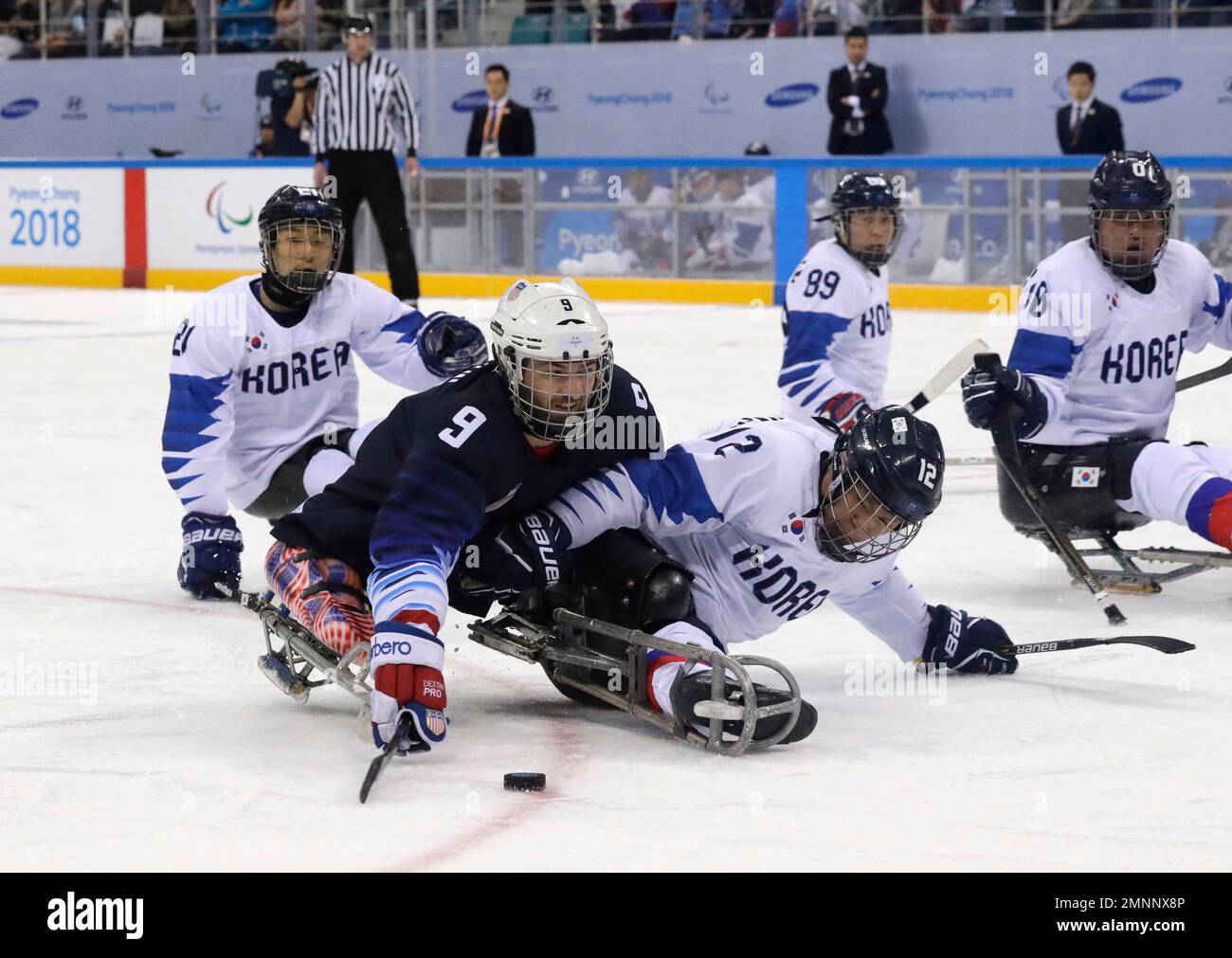 United States forward Travis Dodson (9) shoots against South Korea's ...