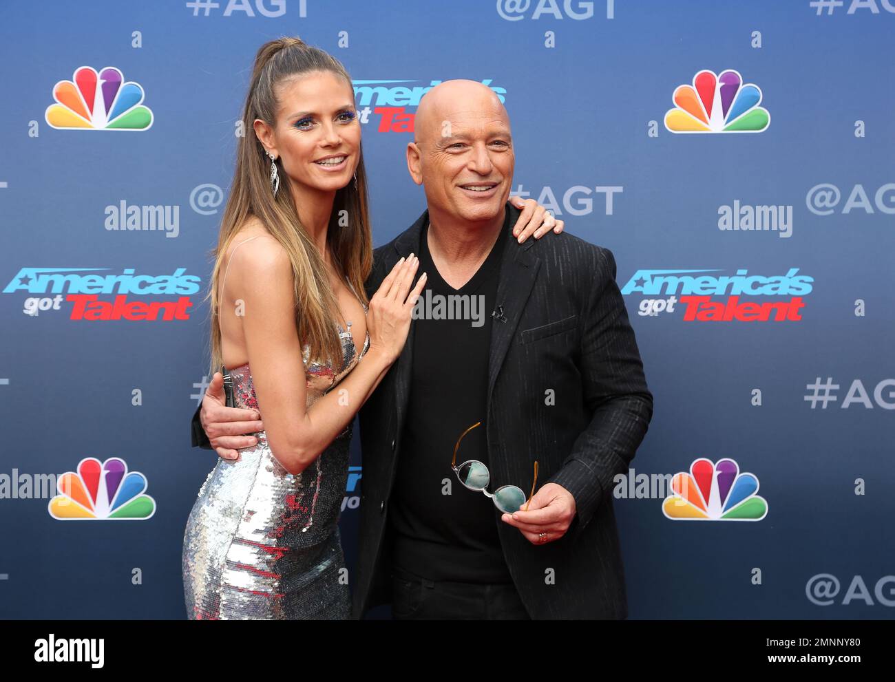 Heidi Klum, left, and Howie Mandel arrive at the "America's Got Talent ...