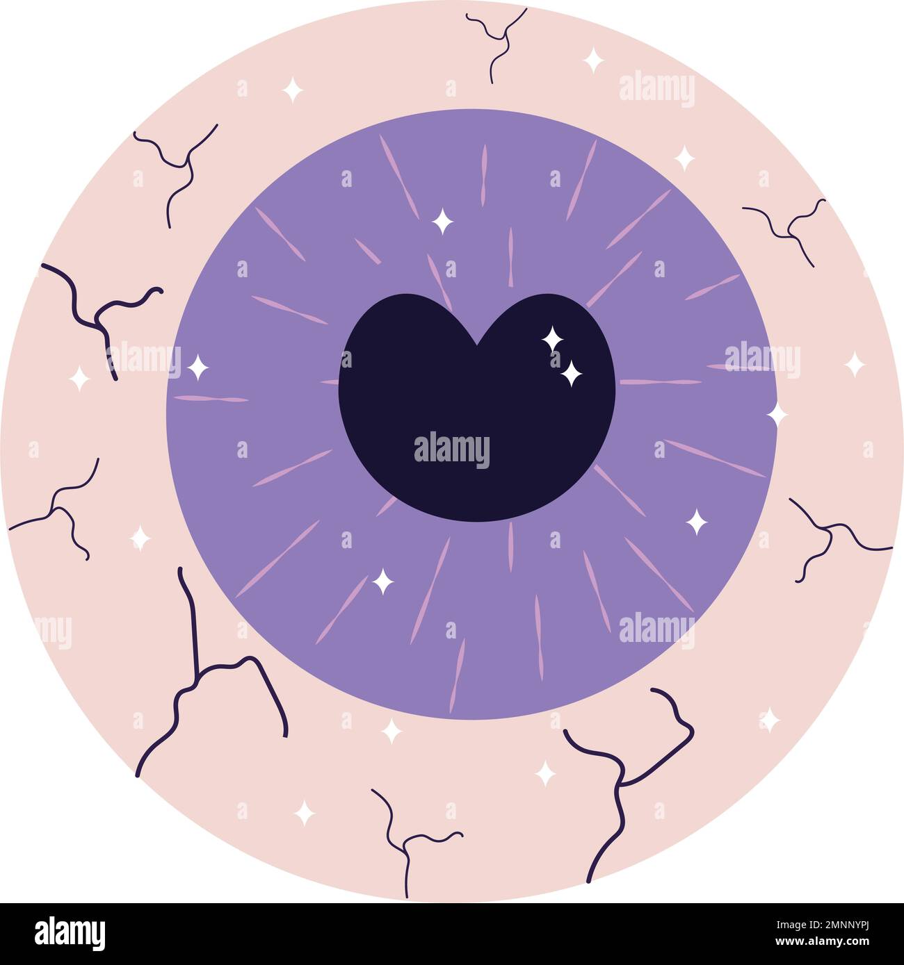 bright purple eye ball Stock Vector Image & Art - Alamy