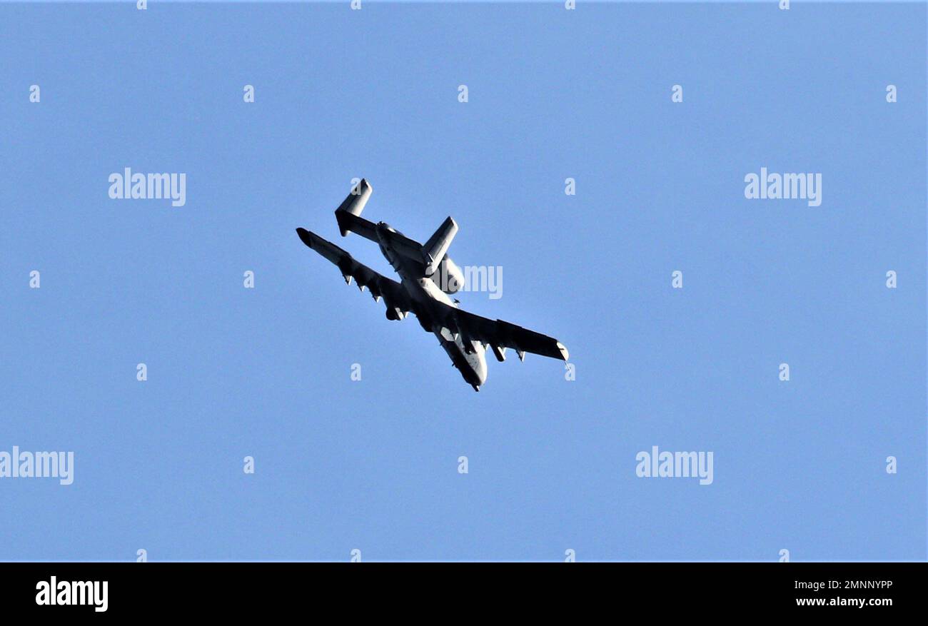 An Air Force pilots guides an A-10C Thunderbolt II aircraft over the ...