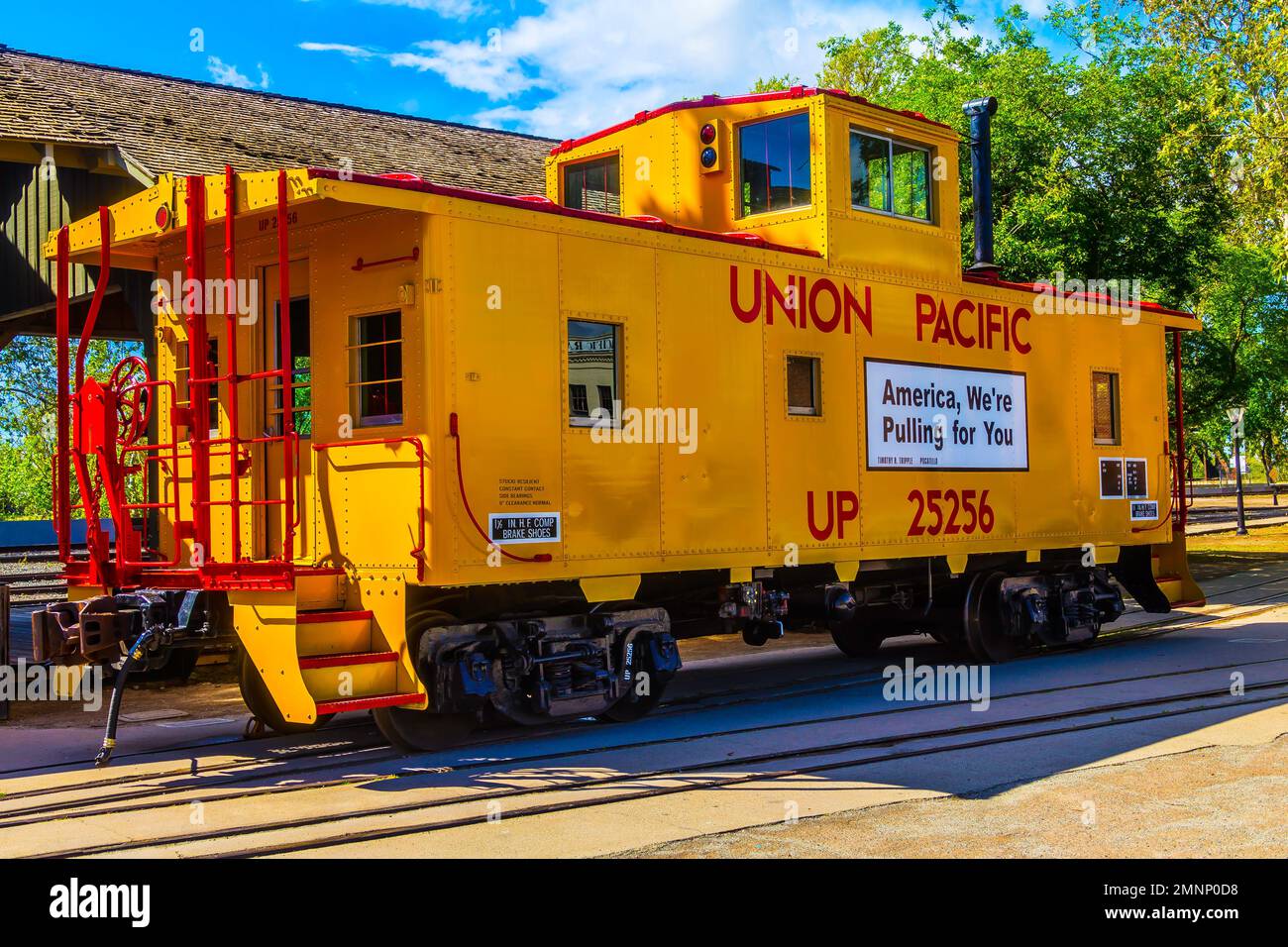 Union Pacific Caboose,America, We're Pulling For You. UP 25256 Stock ...