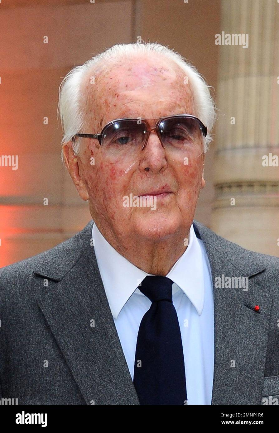 FILE - In this Sept.25 2013 file photo, Hubert de Givenchy arrives at the Alaia exhibit Gala. in ...