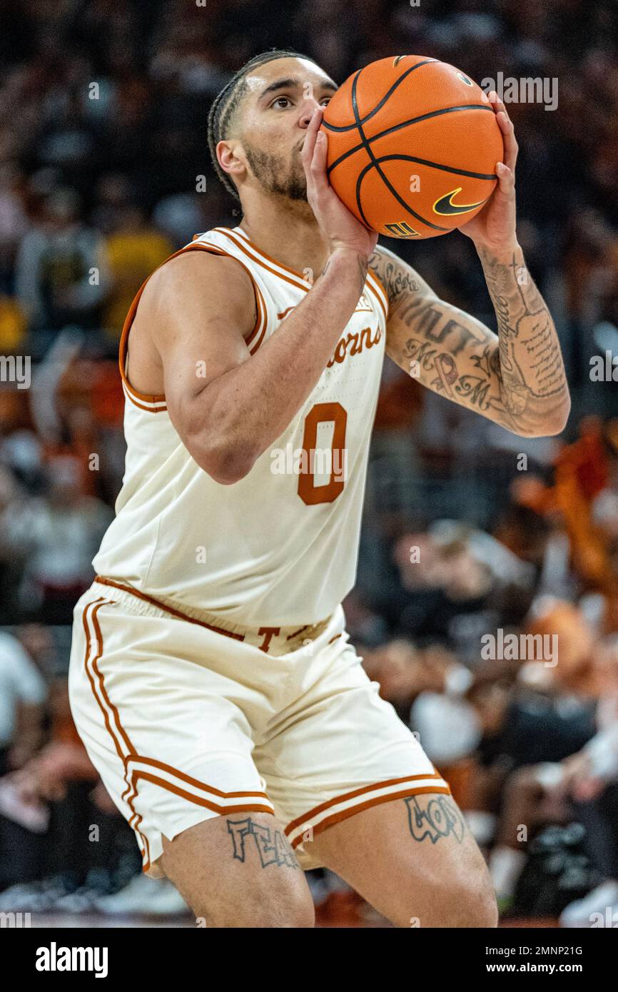 Texas, USA. 30th Jan, 2023. Timmy Allen #0 of the Texas Longhorns in ...