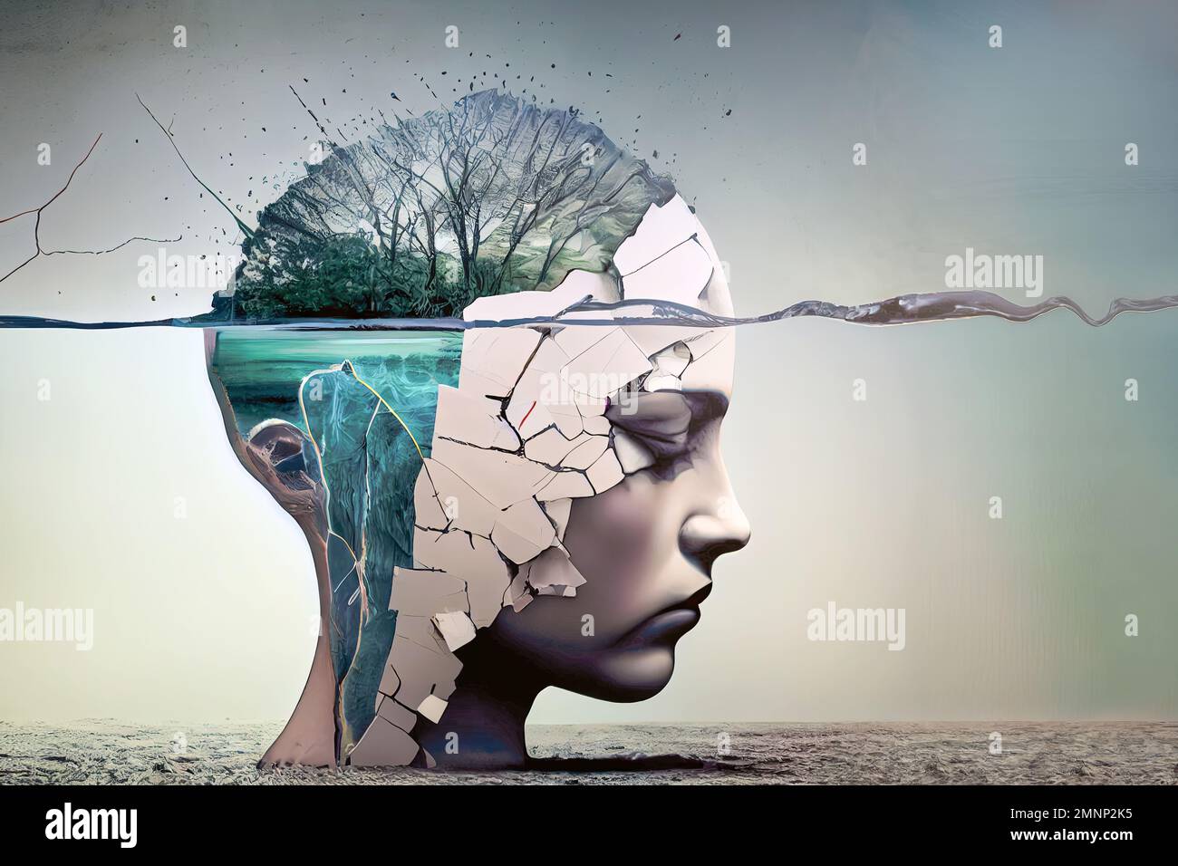 Woman's head, symbolizing the struggles and challenges faced by those ...