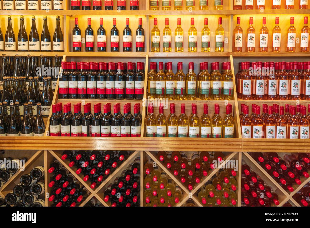 Wine store at the Luckett Vineyards, Gaspereau Valley, Nova Scotia ...