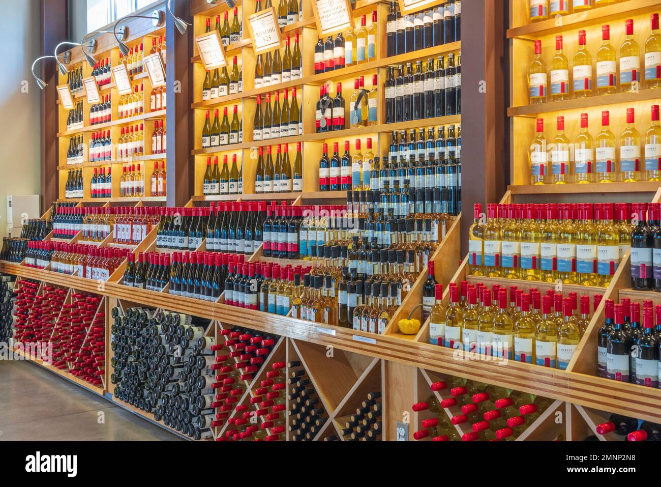Wine store at the Luckett Vineyards, Gaspereau Valley, Nova Scotia ...