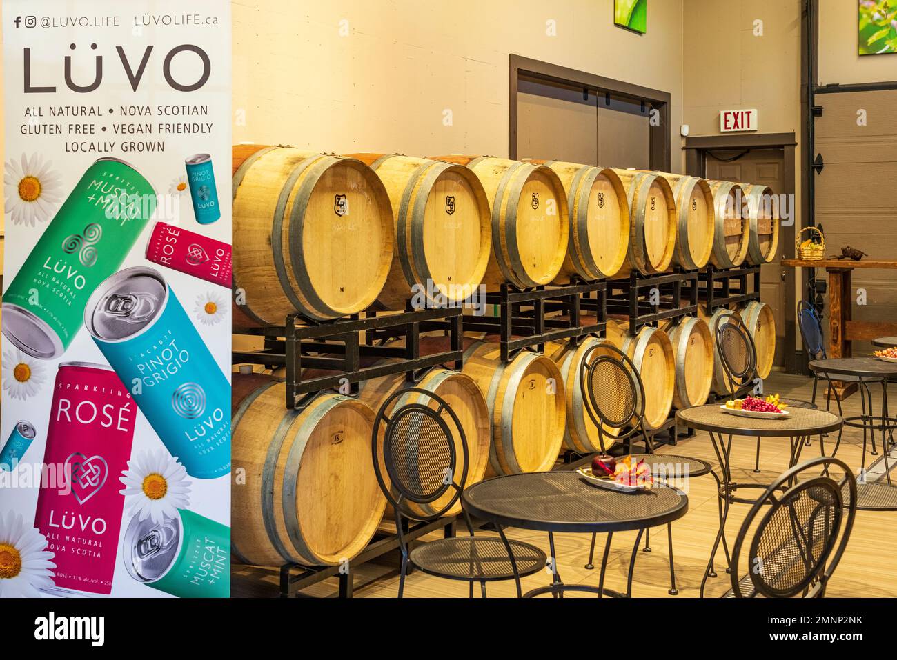 The Gaspereau Vineyards near Wolfville, Nova Scotia, Canada Stock Photo ...