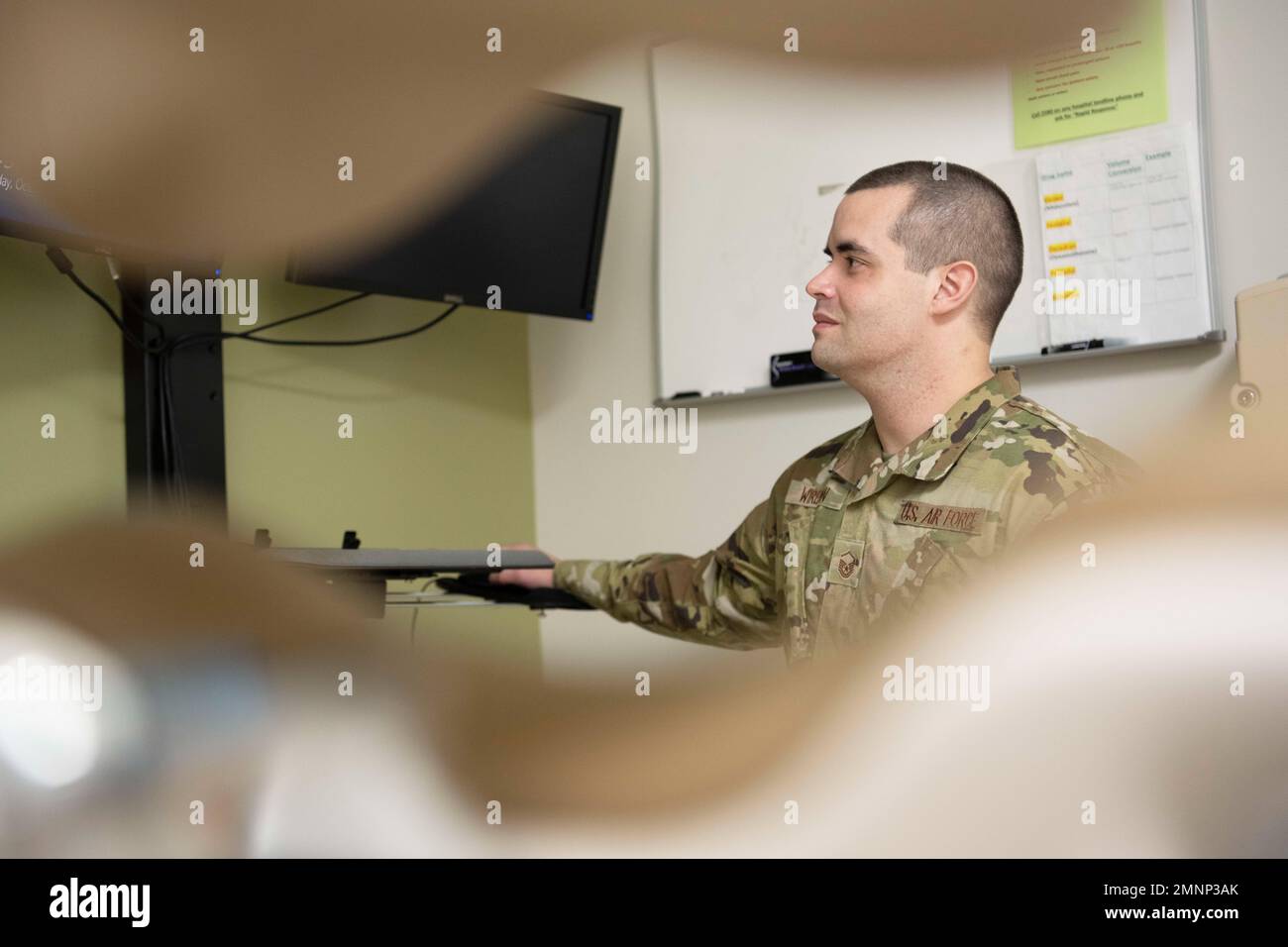 U.S. Air Force Master Sgt. Kyle Wireman, 60th Dental Squadron oral ...