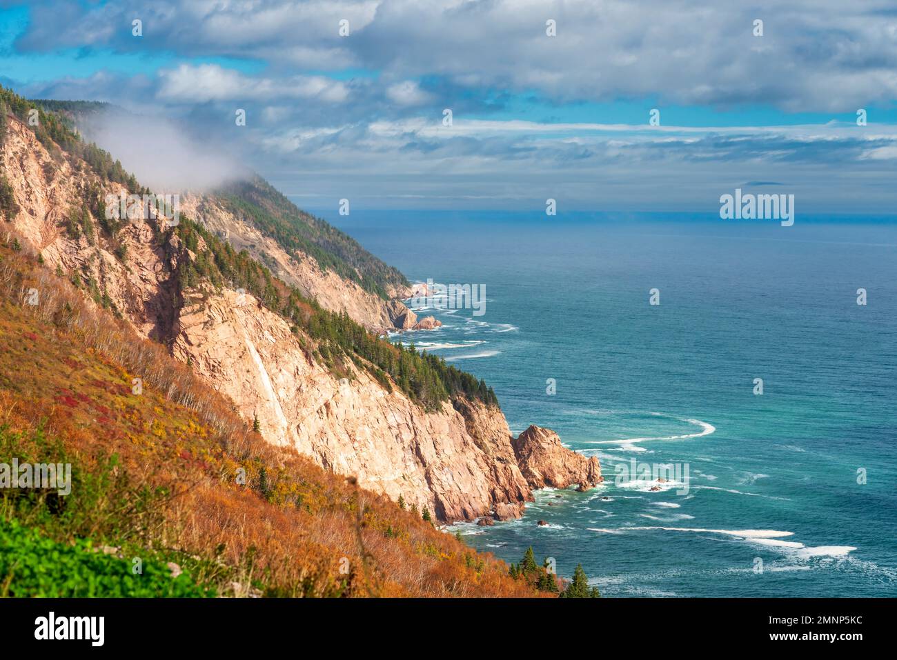 Coastal scenic of Cape Breton Highlands National Park, Nova Scotia ...