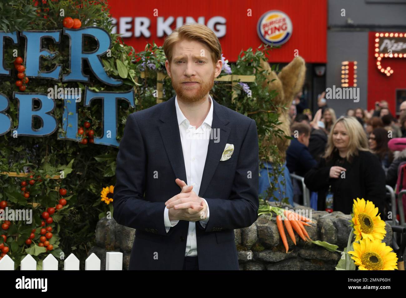 Actor Domhnall Gleeson poses for photographers on arrival at the ...
