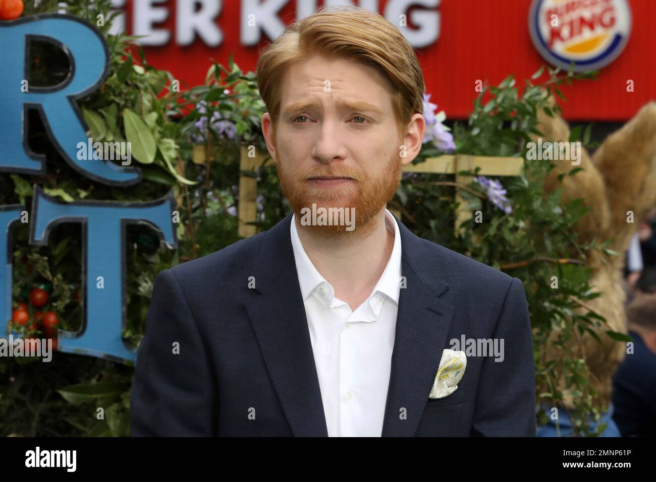 Actor Domhnall Gleeson poses for photographers on arrival at the ...